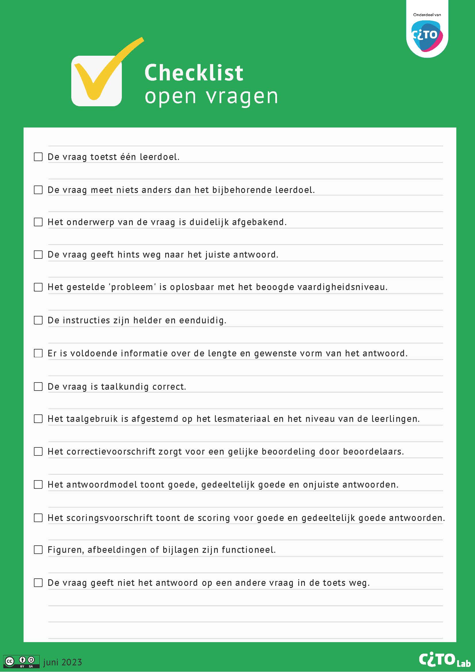 Een toets kiezen of maken | CitoLab