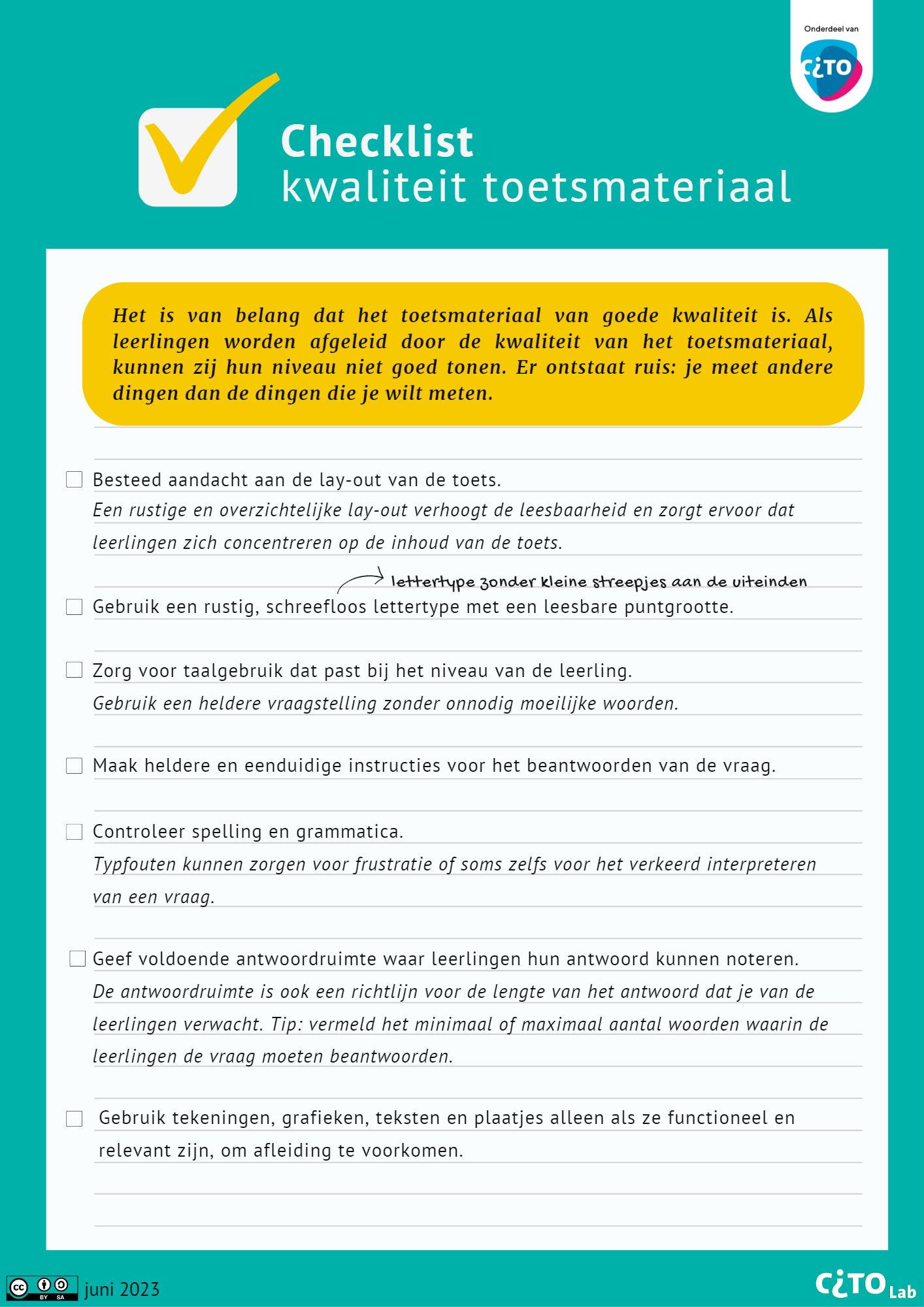 Een toets kiezen of maken | CitoLab